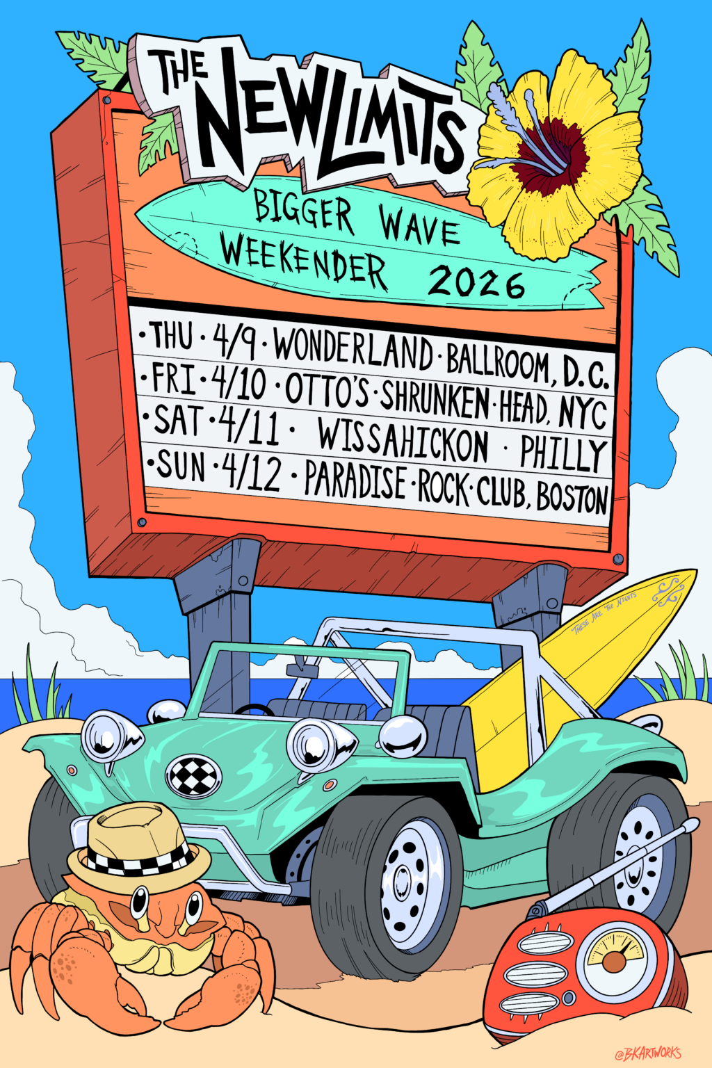 2026 Tour Bigger Wave Weekender Poster All Dates Miles Update - The New ...